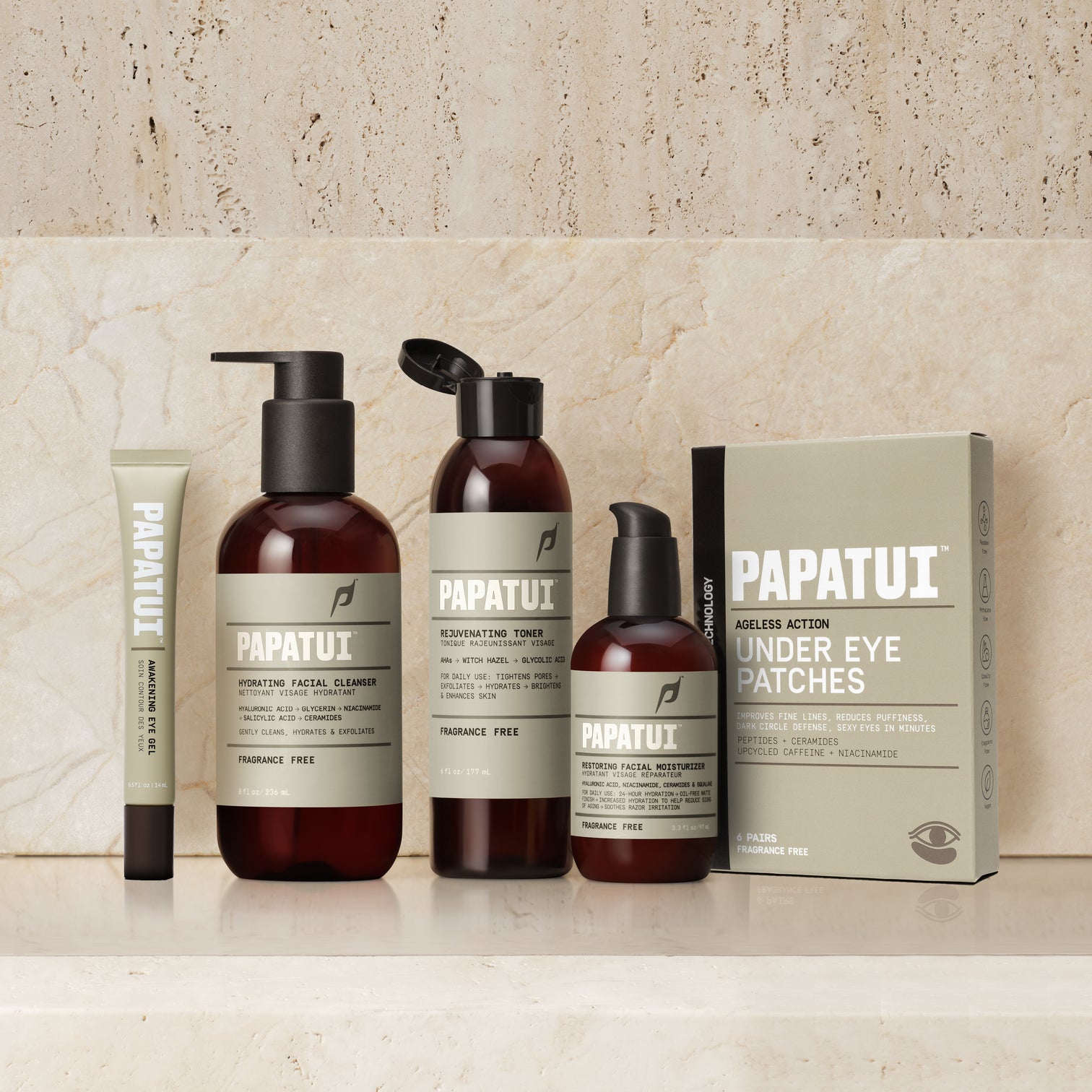 Men's Face Care by PAPATUI Cleansers, Moisturizers & Toners
