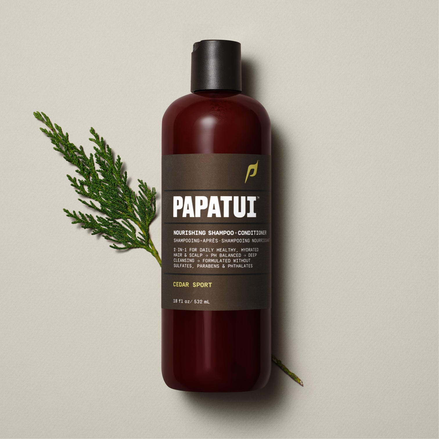 Cedar Sport Mens Body Care Set: Shampoo, Wash & Deodorant - PAPATUI